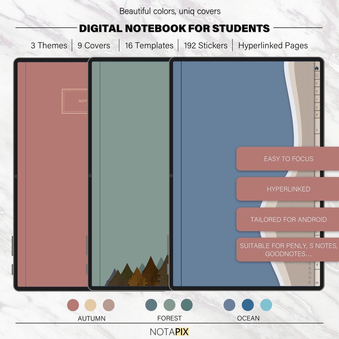 Digital Notebook for Students ( Samsung Notes, Penly, Good Notes ...