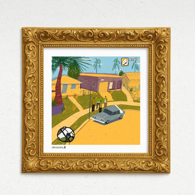 Grove Street Families (fine Art Print-poster) - Etsy