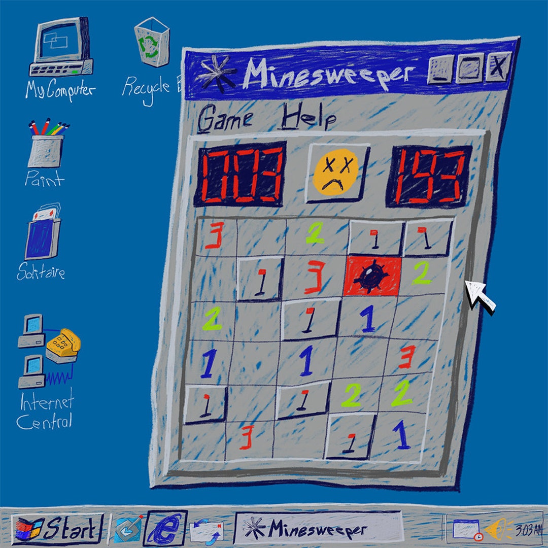 Minesweeper (fine Art Print-poster) - Etsy