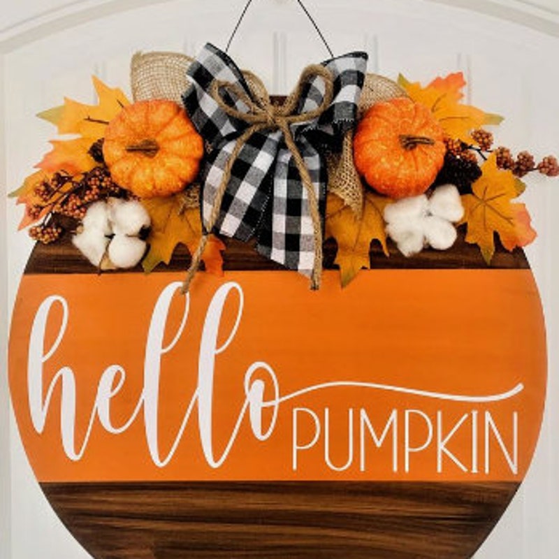 Hello Pumpkin Sign - Etsy