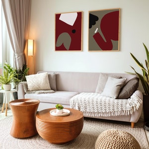 Warm Colors Poster Wall Art, Digital Printable Digital Download, Modern ...