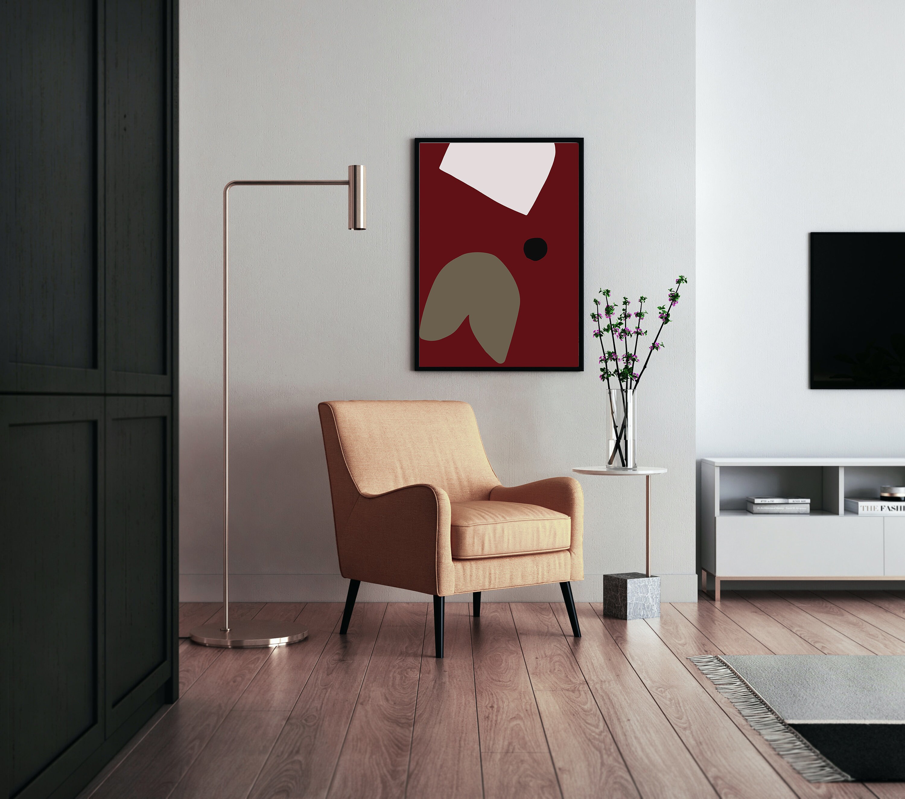 Warm Colors Poster Wall Art, Digital Printable Digital Download, Modern ...