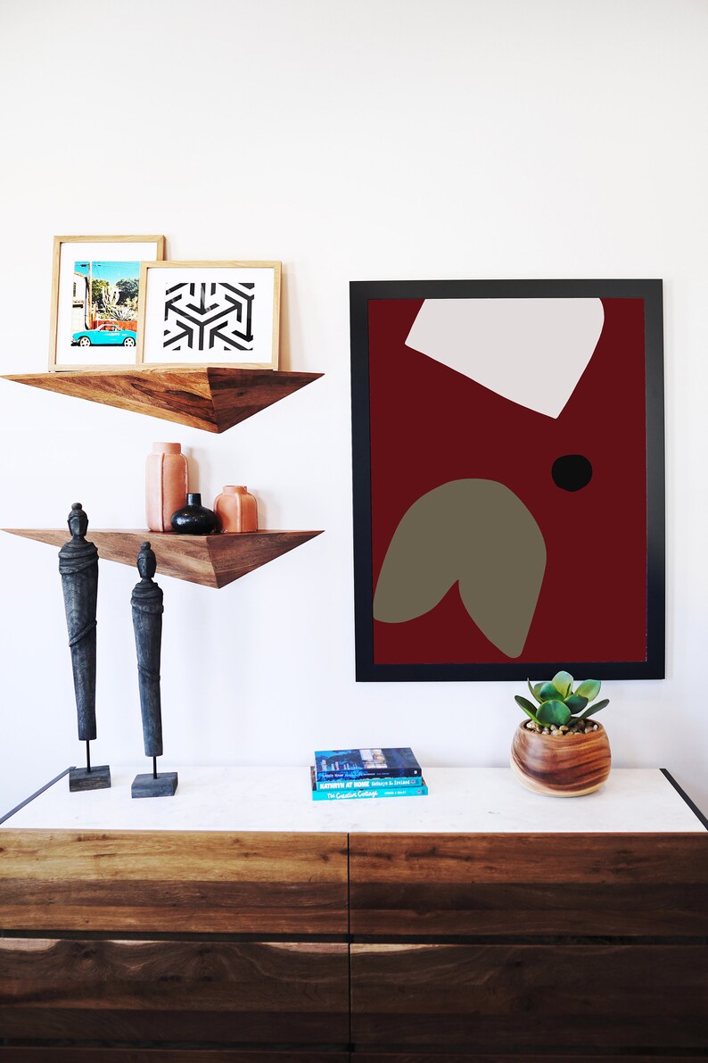 Warm Colors Poster Wall Art, Digital Printable Digital Download, Modern ...