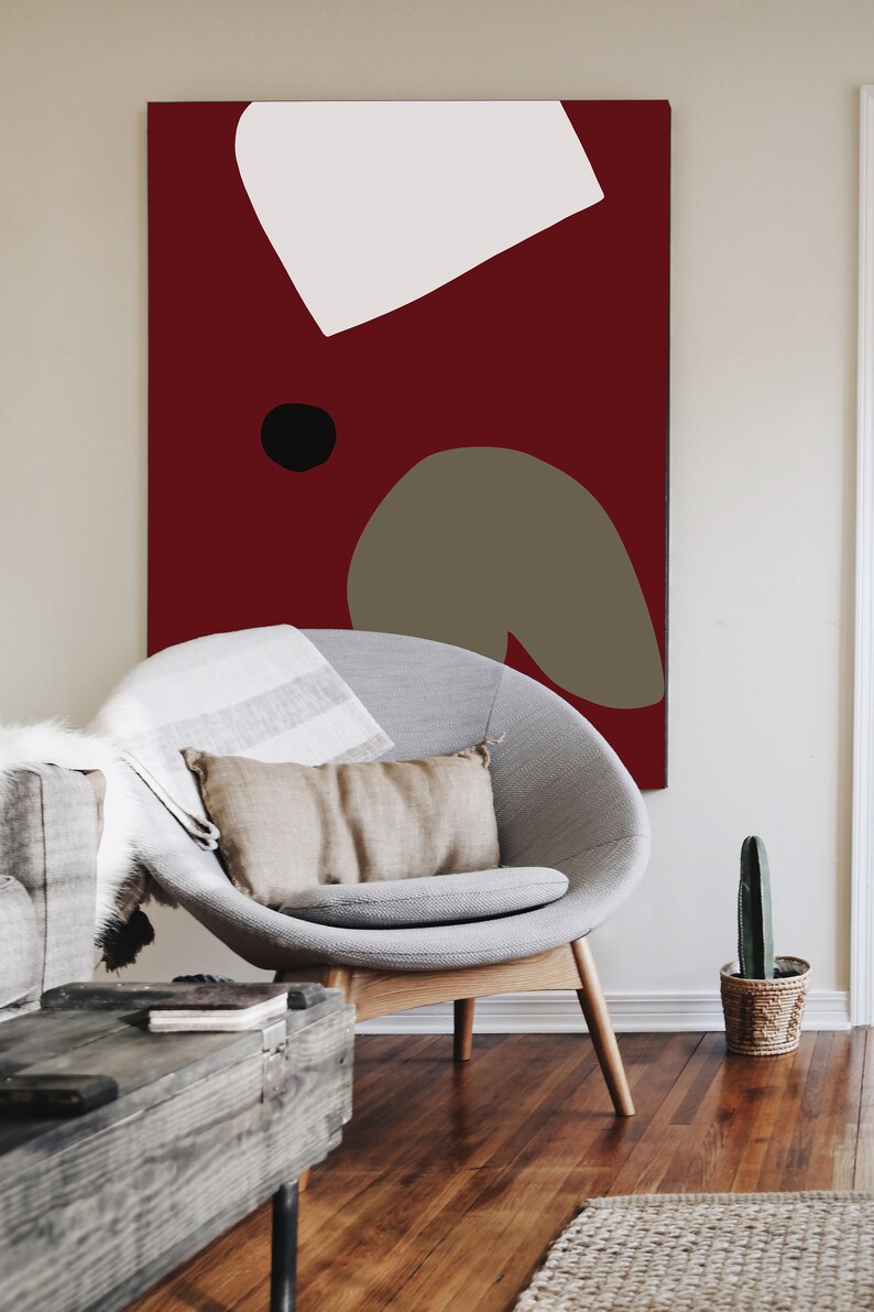 Warm Colors Poster Wall Art, Digital Printable Digital Download, Modern ...