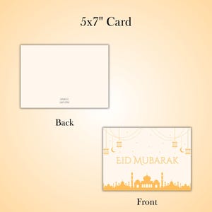 Eid Mubarak Printable Card Set | Minimalist & Modern | 4 Bright-colored ...