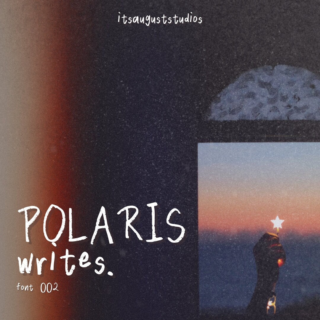 Font 002 : Polaris Writes - Handwritten Font Penmanship Journal - Etsy