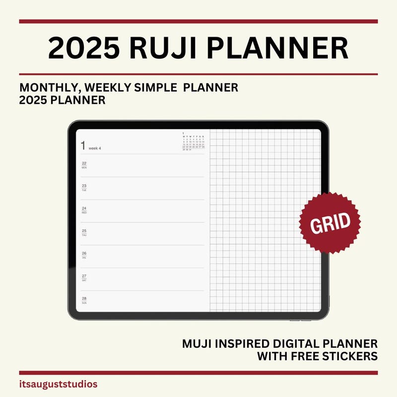 Muji Planner 2026 - Etsy