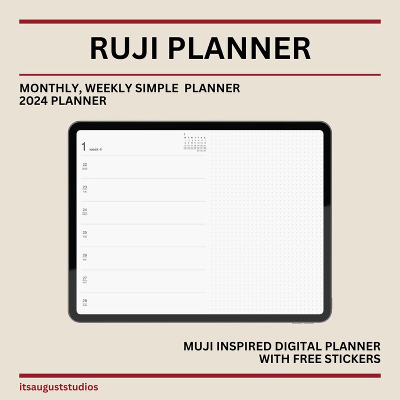 Muji Planner 2026 - Etsy