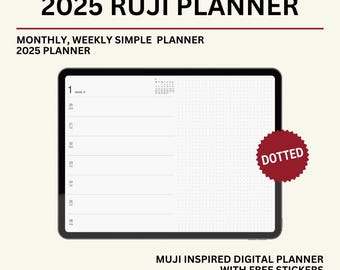 RUJI PLANNER 2024 | Goodnotes, Notability, Etc. - A Muji-inspired ...