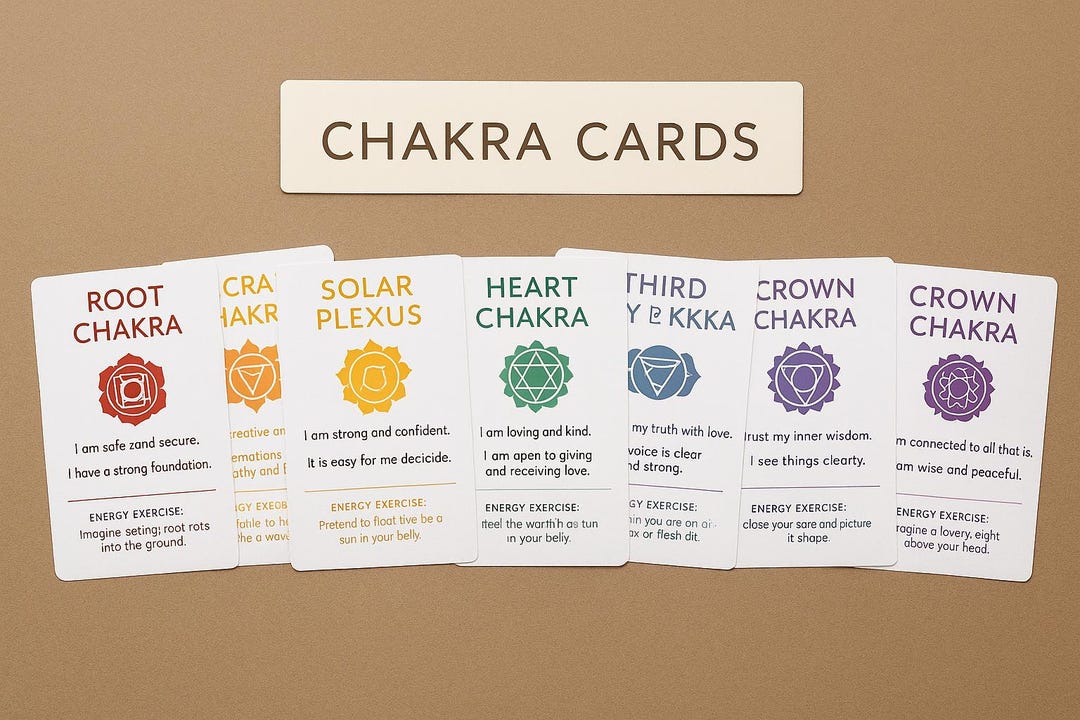 Printable Chakra Kit Energy Healing Games Affirmations and Activites ...
