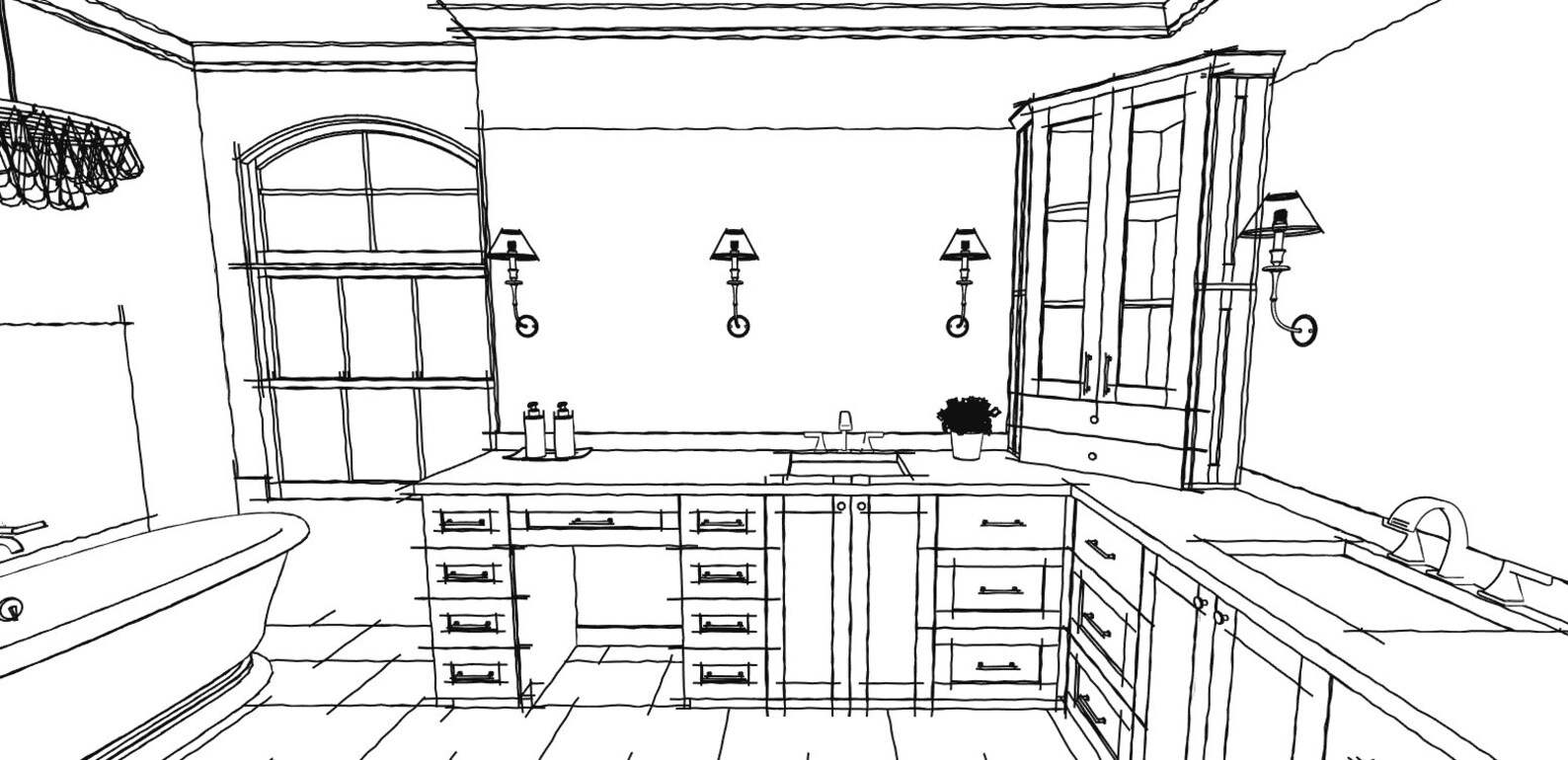 3D Rendering Visuals for Full Bathroom Remodel, Professional Interior ...