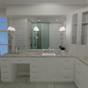 3D Rendering Visuals for Full Bathroom Remodel, Professional Interior ...