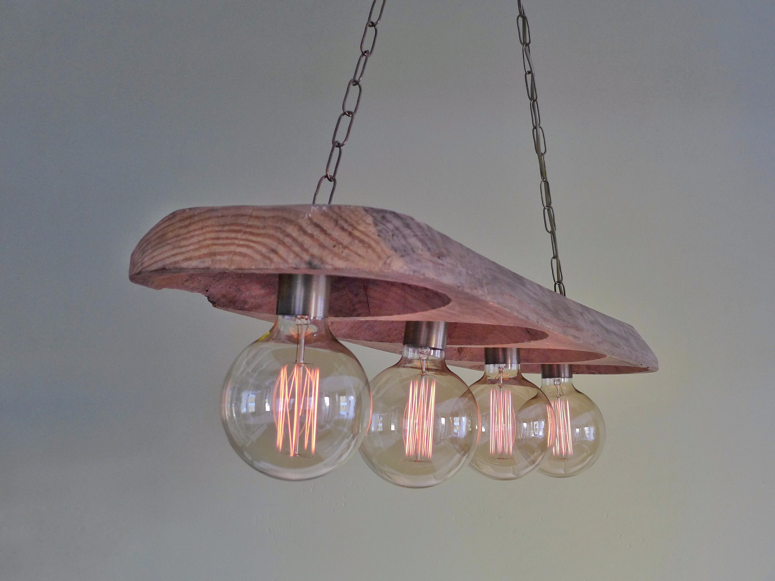 Antique Wood Pendant Light Kitchen Island Light Wood Chandelier Wooden ...