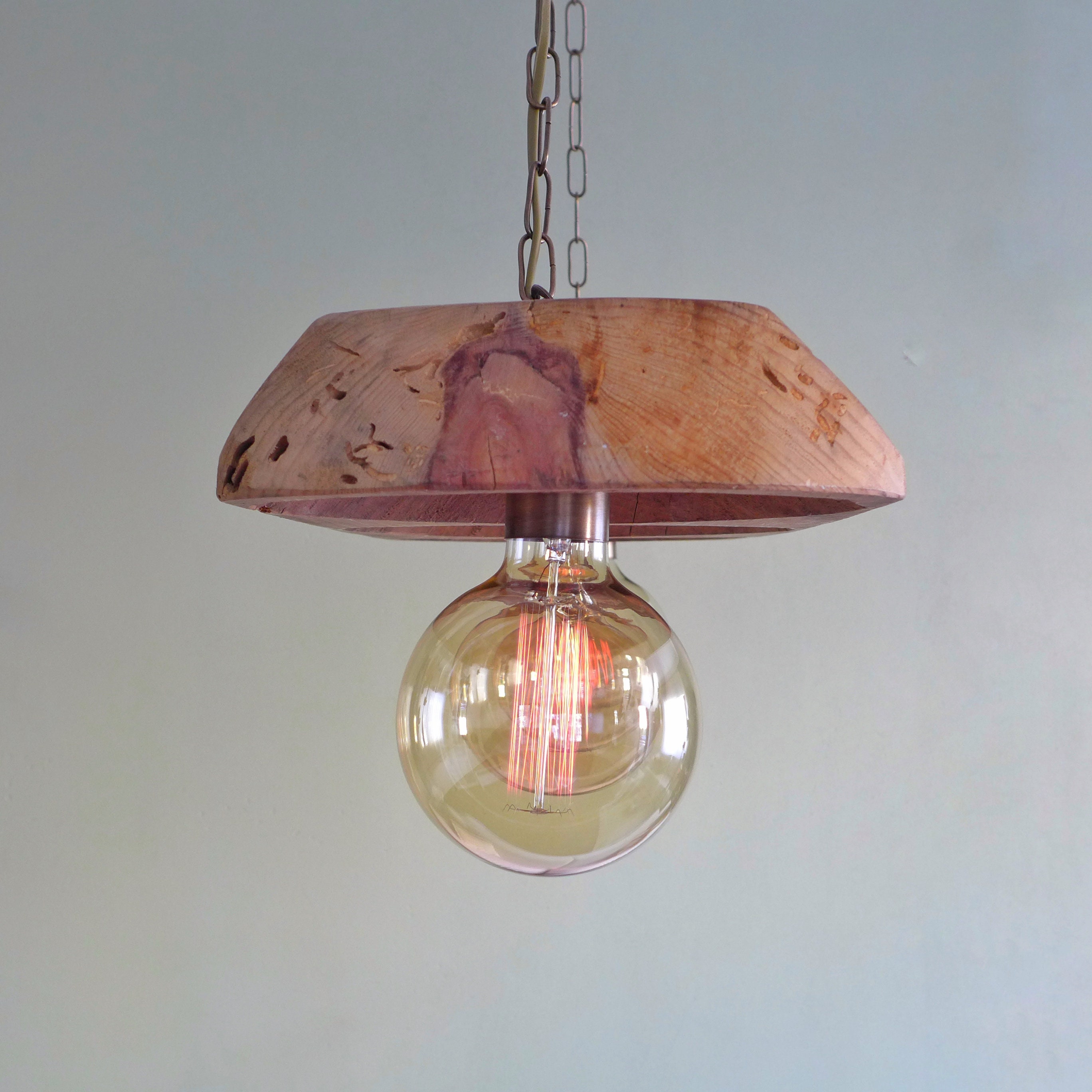 Antique Wood Pendant Light Kitchen Island Light Wood Chandelier Wooden ...