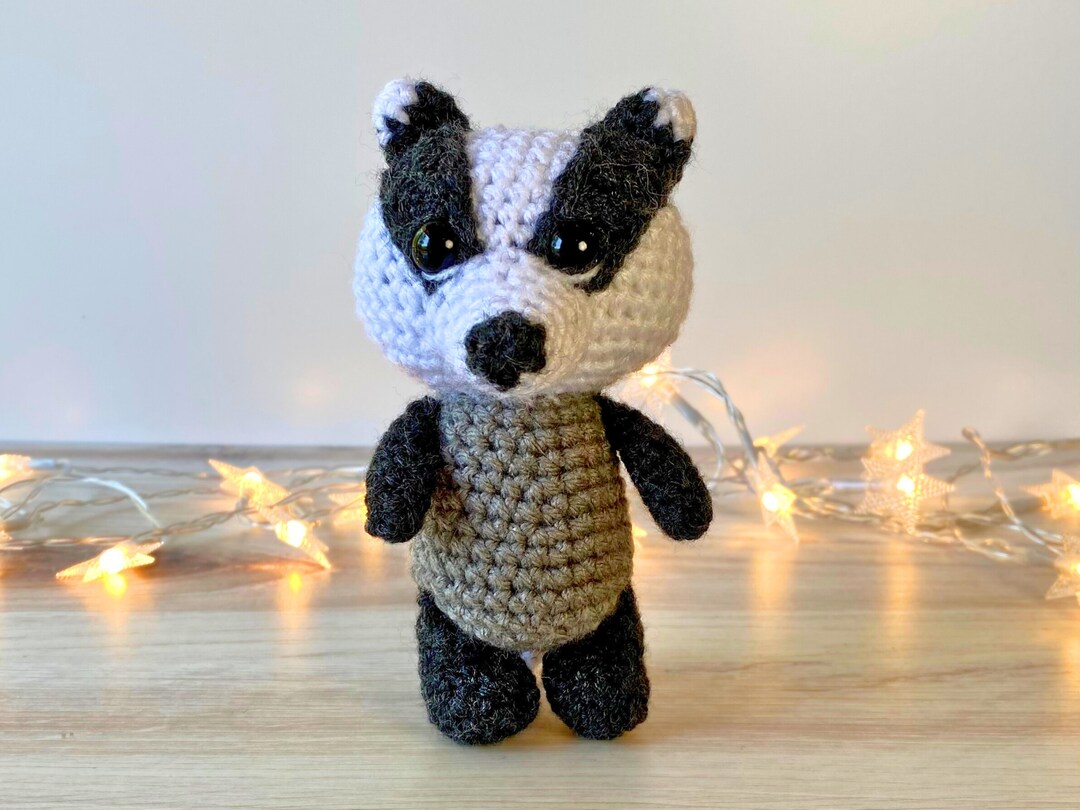 Pattern: Brooke the Badger, Crochet Pattern for Intermediate Beginner ...