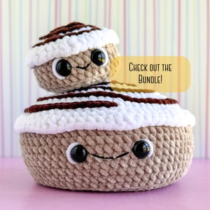 Mini Cinnamon Roll Crochet Pattern, Plush Cinnamon Buns, Sticky Buns ...