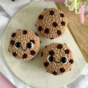 Mini Chocolate Chip Cookie Crochet Pattern, Plush Mini Cookie ...