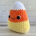 Candy Corn Crochet Pattern, Plushie Halloween Candy, Autumn Candy Corn ...