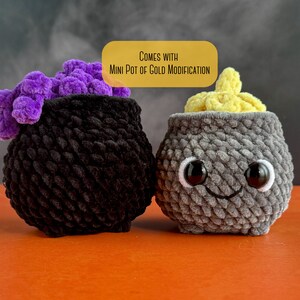 Mini Cauldron Crochet Pattern, Fillable Mini Cauldron, Mini Cauldron W ...