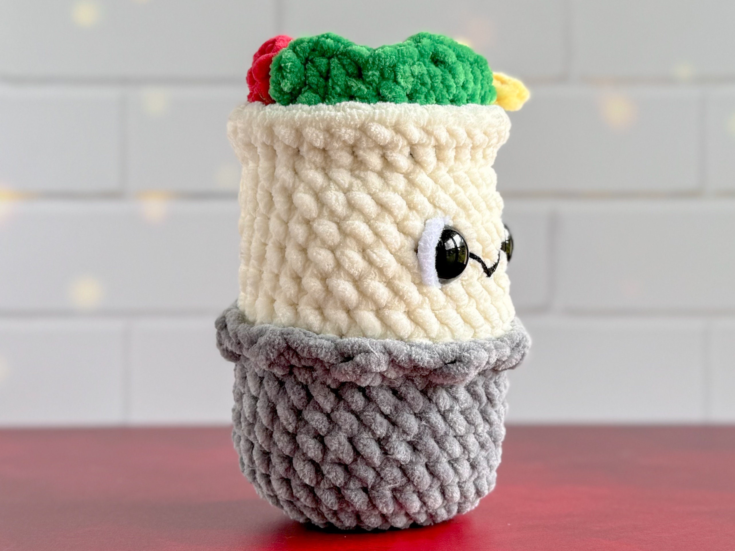 Mini Burrito No Sew Amigurumi Crochet Pattern, No Sew Huggable Burrito ...