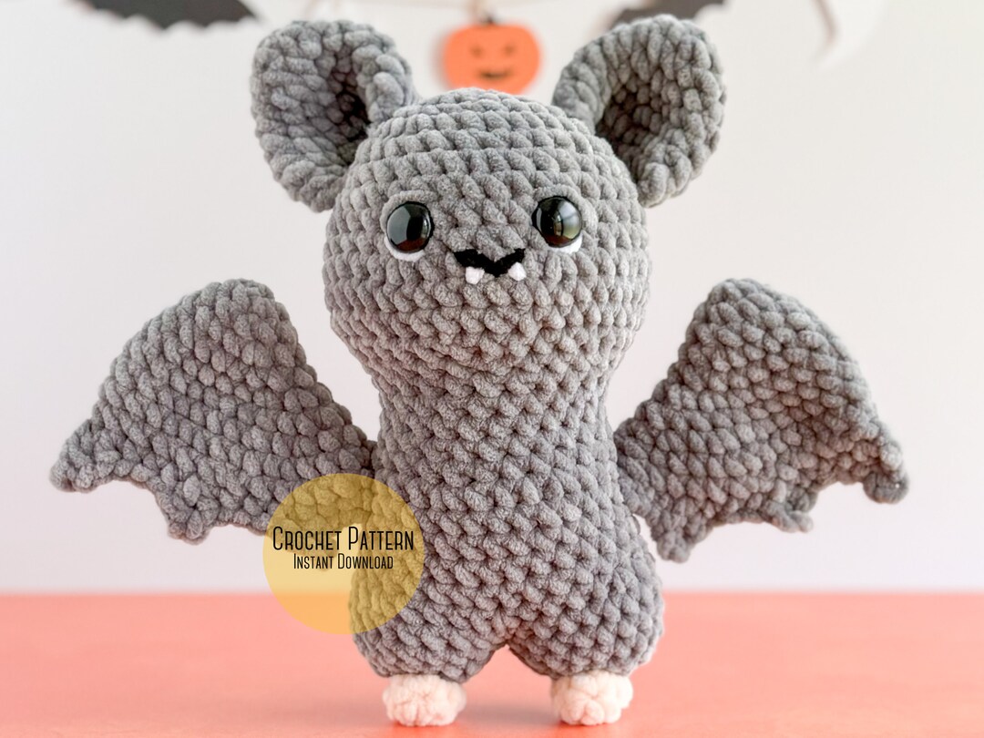 Bat Crochet Pattern, Plushie Bat, Amigurumi Bat, Digital Bat Crochet ...