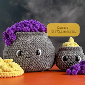 Bundle: Big and Mini Cauldron Crochet Patterns, Big and Mini Fillable ...