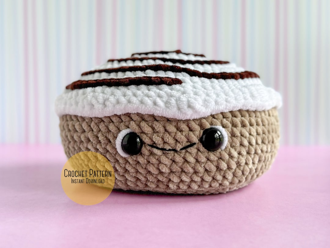 Cinnamon Roll Crochet Pattern, Plush Cinnamon Bun, Sticky Buns Pattern ...