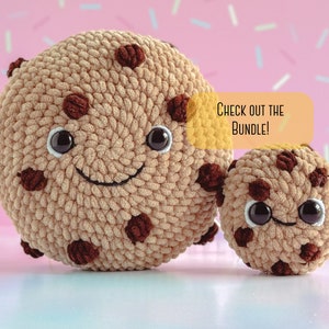 Mini Chocolate Chip Cookie Crochet Pattern, Plush Mini Cookie ...