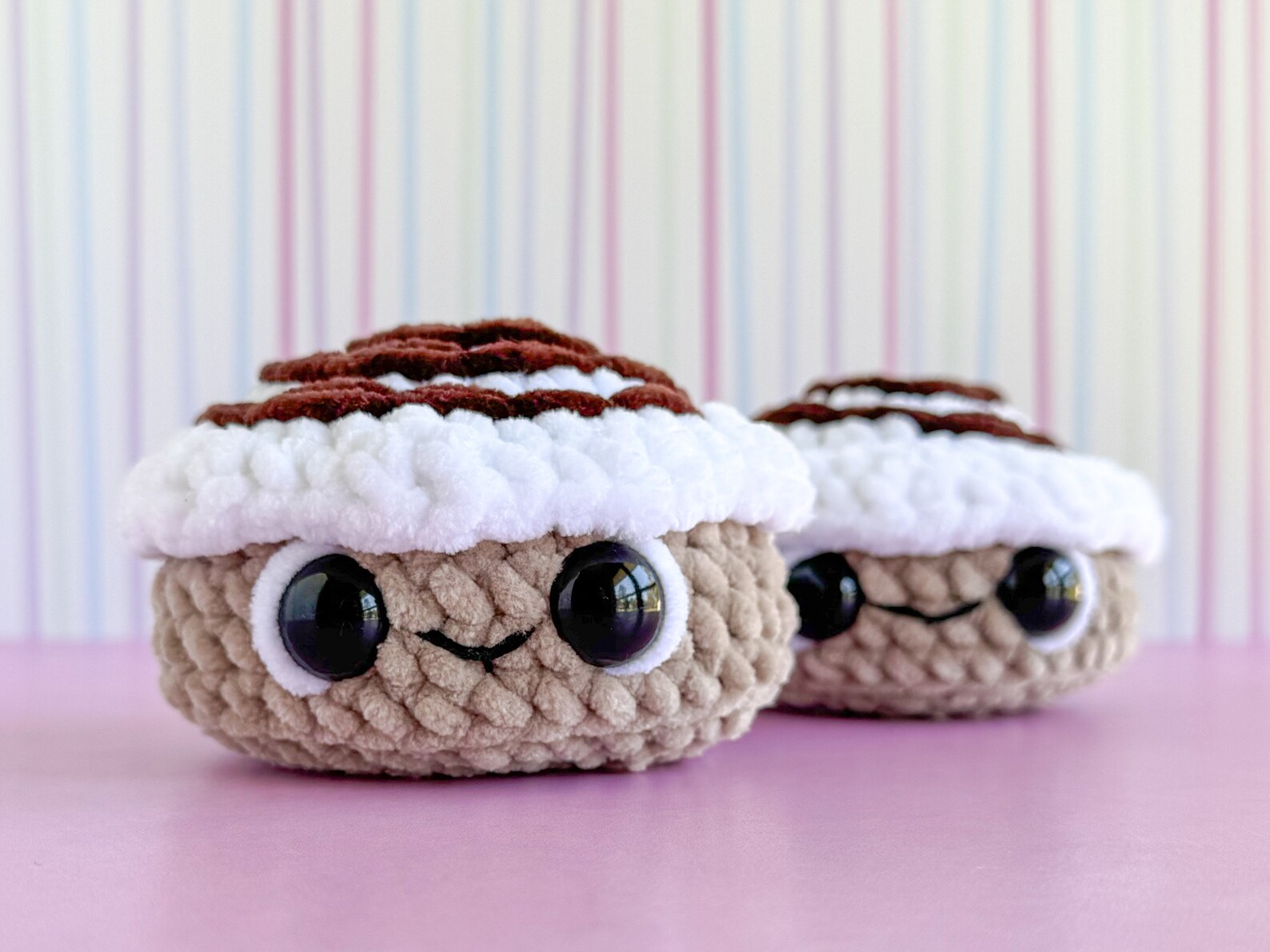 Mini Cinnamon Roll Crochet Pattern, Plush Cinnamon Buns, Sticky Buns ...