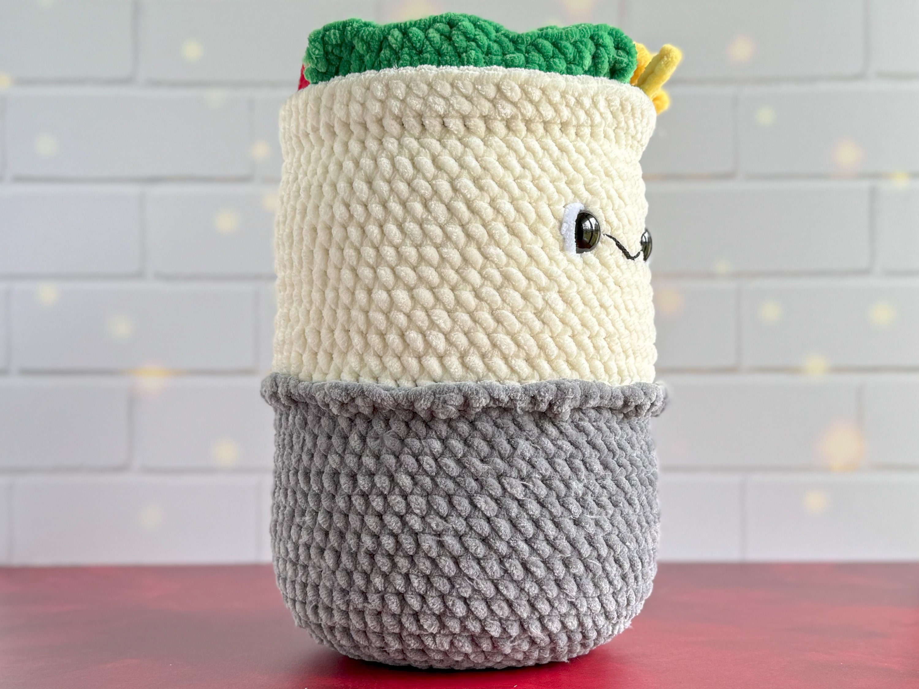 Big Burrito No Sew Amigurumi Crochet Pattern, No Sew Huggable Burrito ...