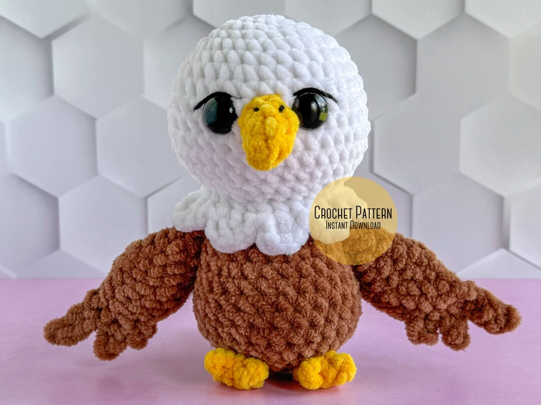 Pattern: Emma the Eagle Crochet, Amigurumi Eagle Pattern, Crochet Eagle ...