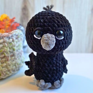 Pattern: Plushie Carolina the Crow Sitting and Standing Version ...