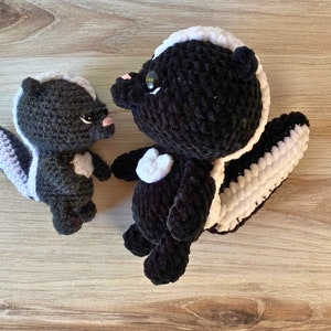 Pattern: Sean the Skunk, Crochet Pattern With Fluffy Tail Option ...