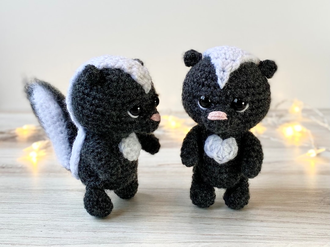 Pattern: Sean the Skunk, Crochet Pattern With Fluffy Tail Option ...