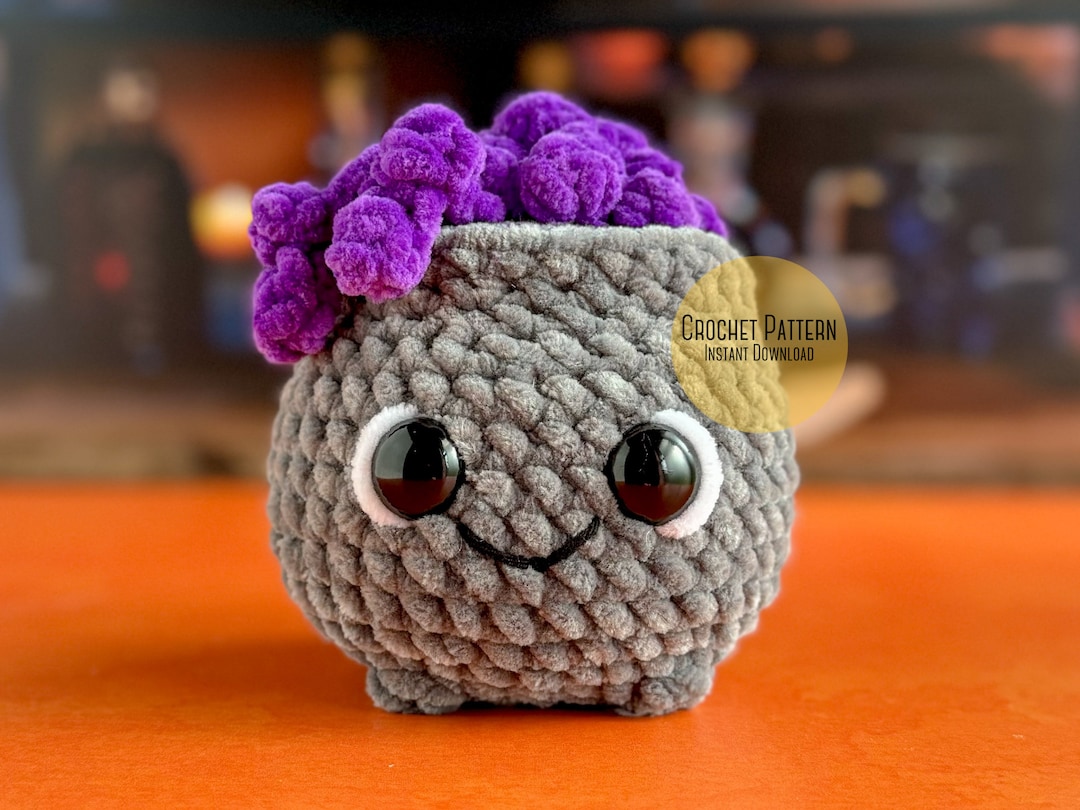 Mini Cauldron Crochet Pattern, Fillable Mini Cauldron, Mini Cauldron W ...