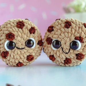 Mini Chocolate Chip Cookie Crochet Pattern, Plush Mini Cookie ...
