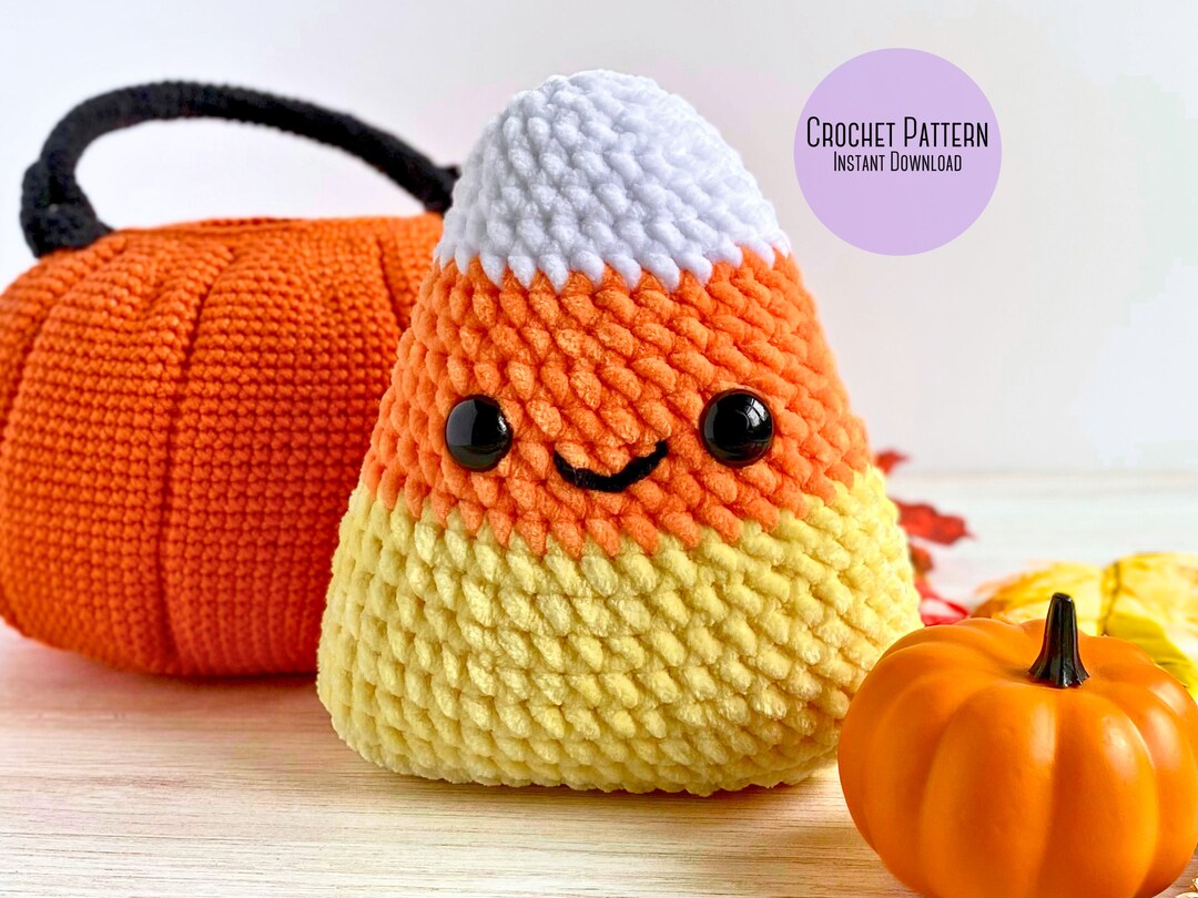 Candy Corn Crochet Pattern Plushie Halloween Candy Autumn - Etsy