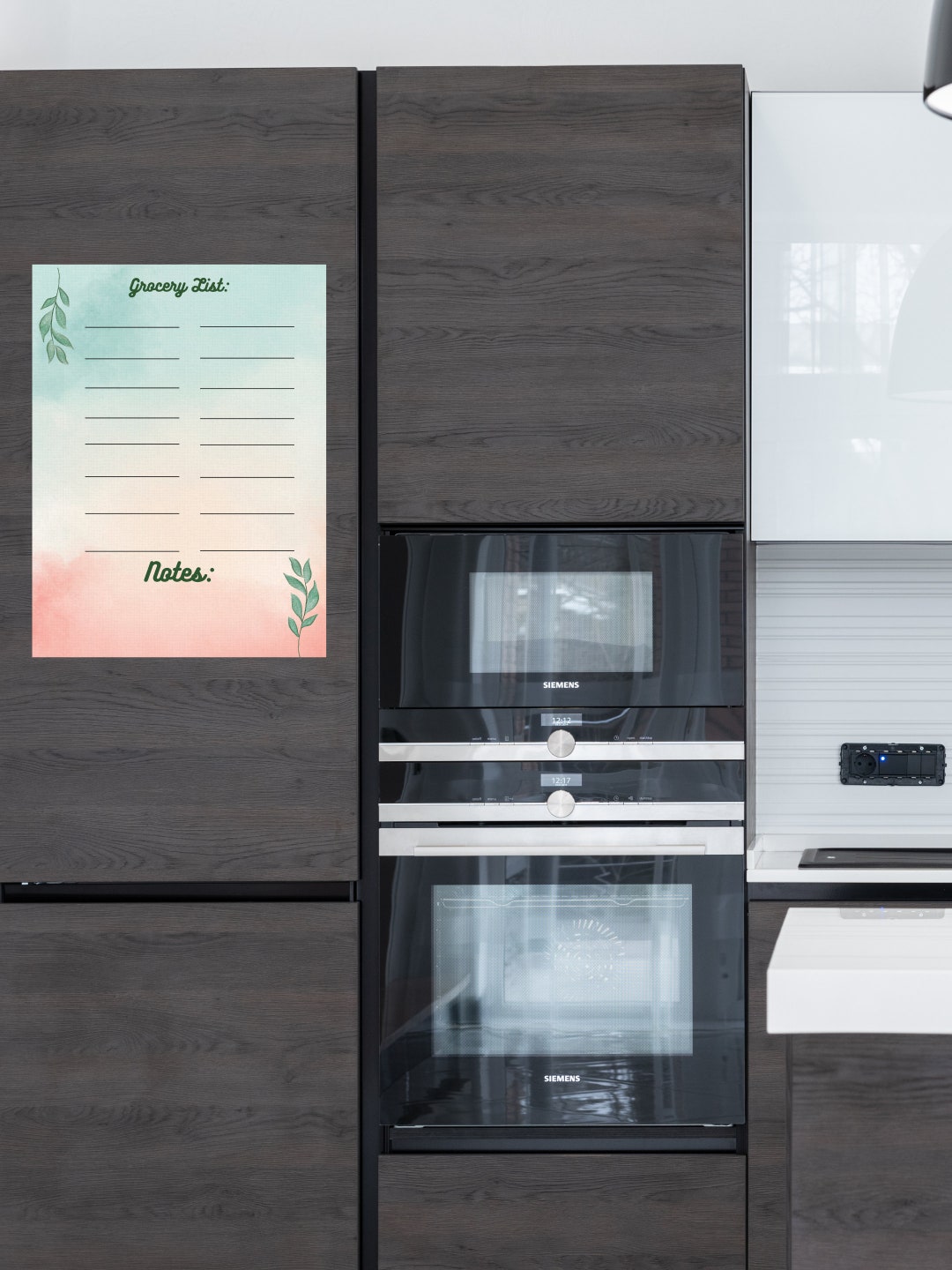 Grocery List and Note Digital Download for Grocery Shopping or Note ...