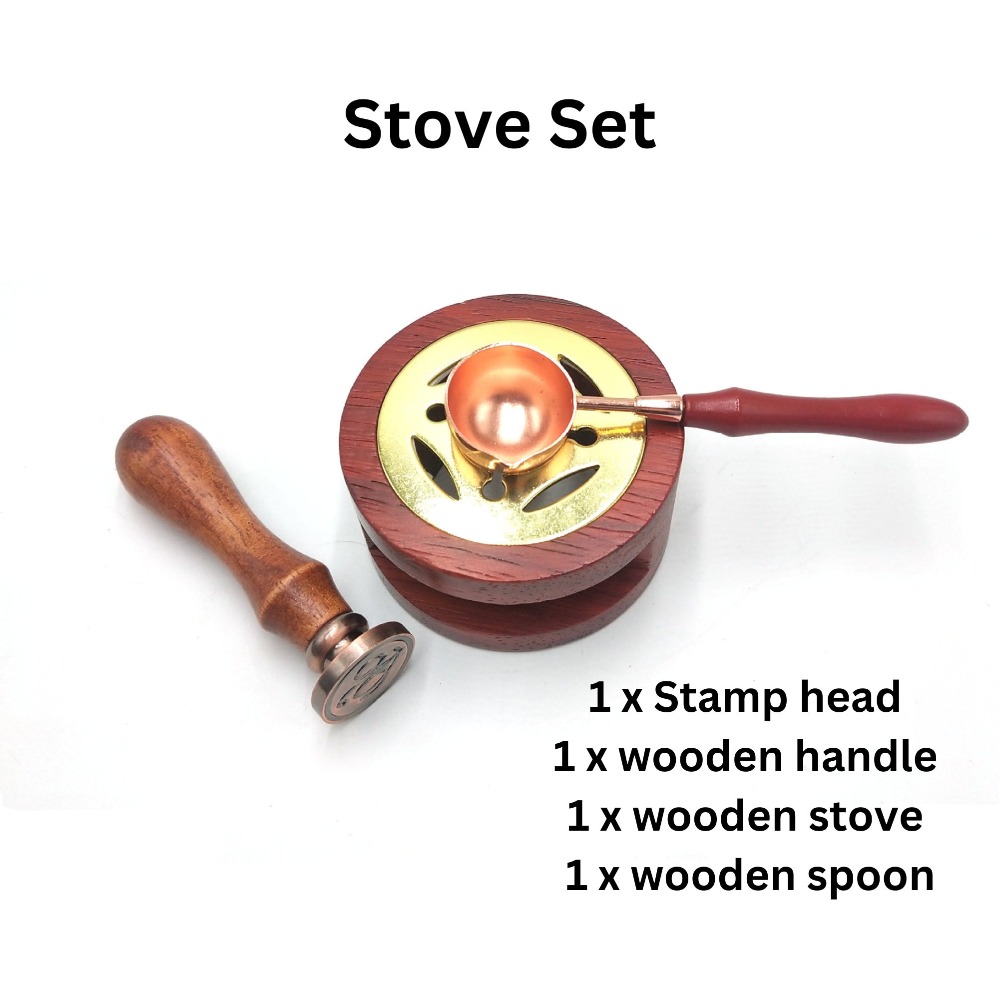 8 Designs of Post Stamp Seal Wax Seal Stamp, Personalised Stamp, Metal ...