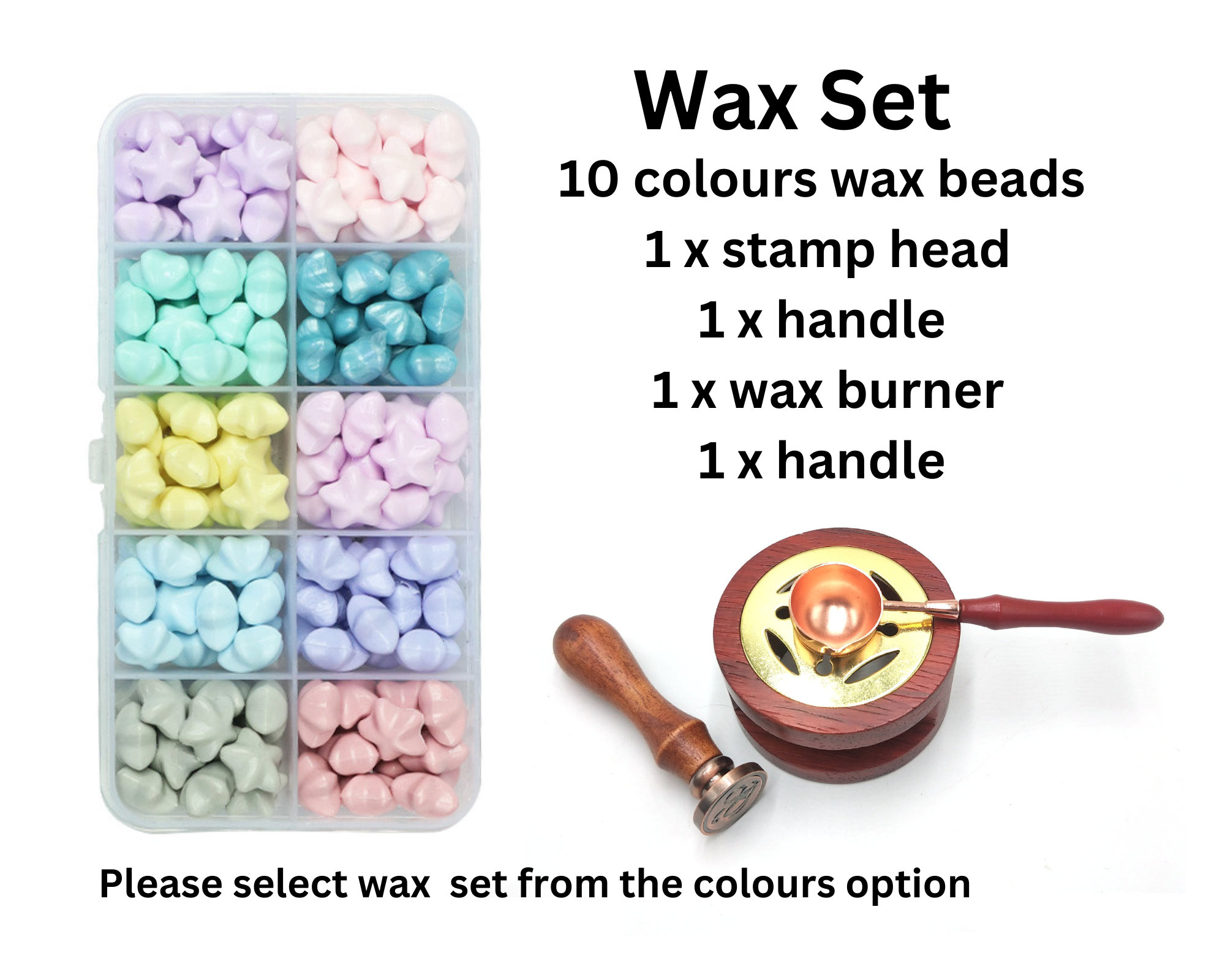 8 Designs of Post Stamp Seal Wax Seal Stamp, Personalised Stamp, Metal ...