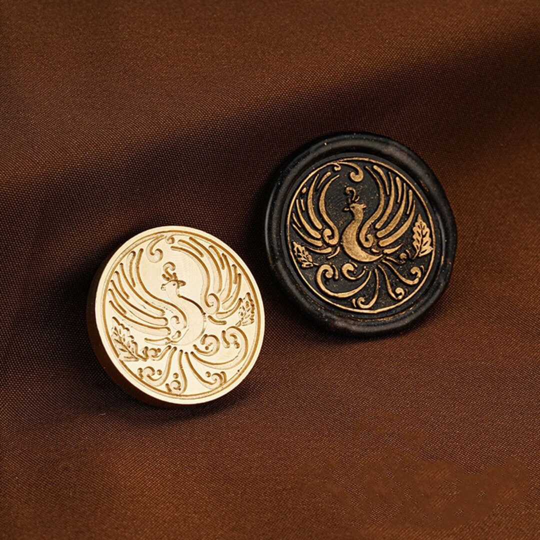 Phoenix 30mm Designs Wax Seal Stamp, Personalised Stamp, Metal Stamp ...