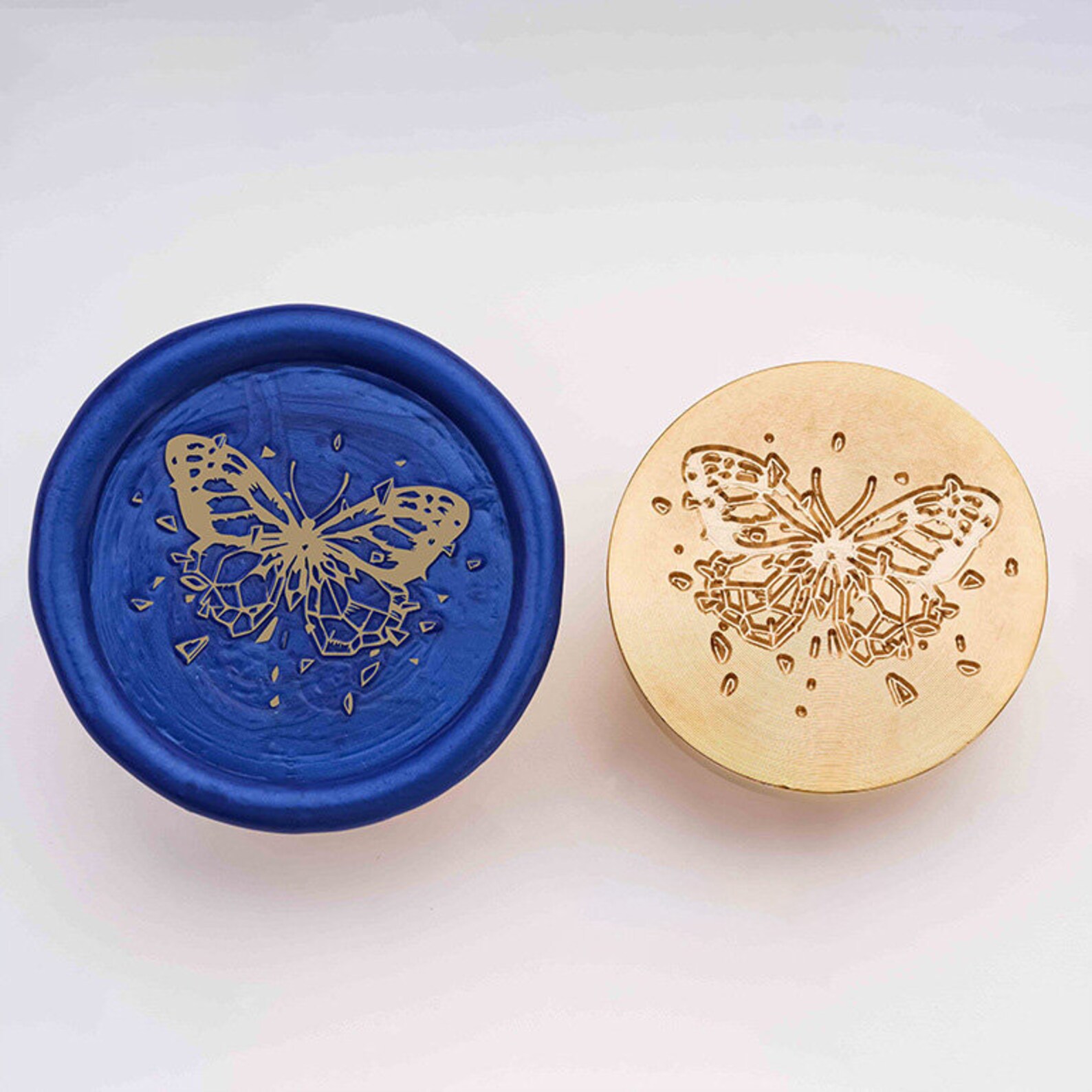 Butterfly Design Wax Seal Stamp, Wedding Invitation, Personalised Stamp ...