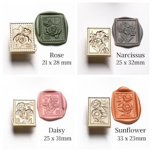 8 Designs of Post Stamp Seal Wax Seal Stamp, Metal Stamp Head Wax Seal ...