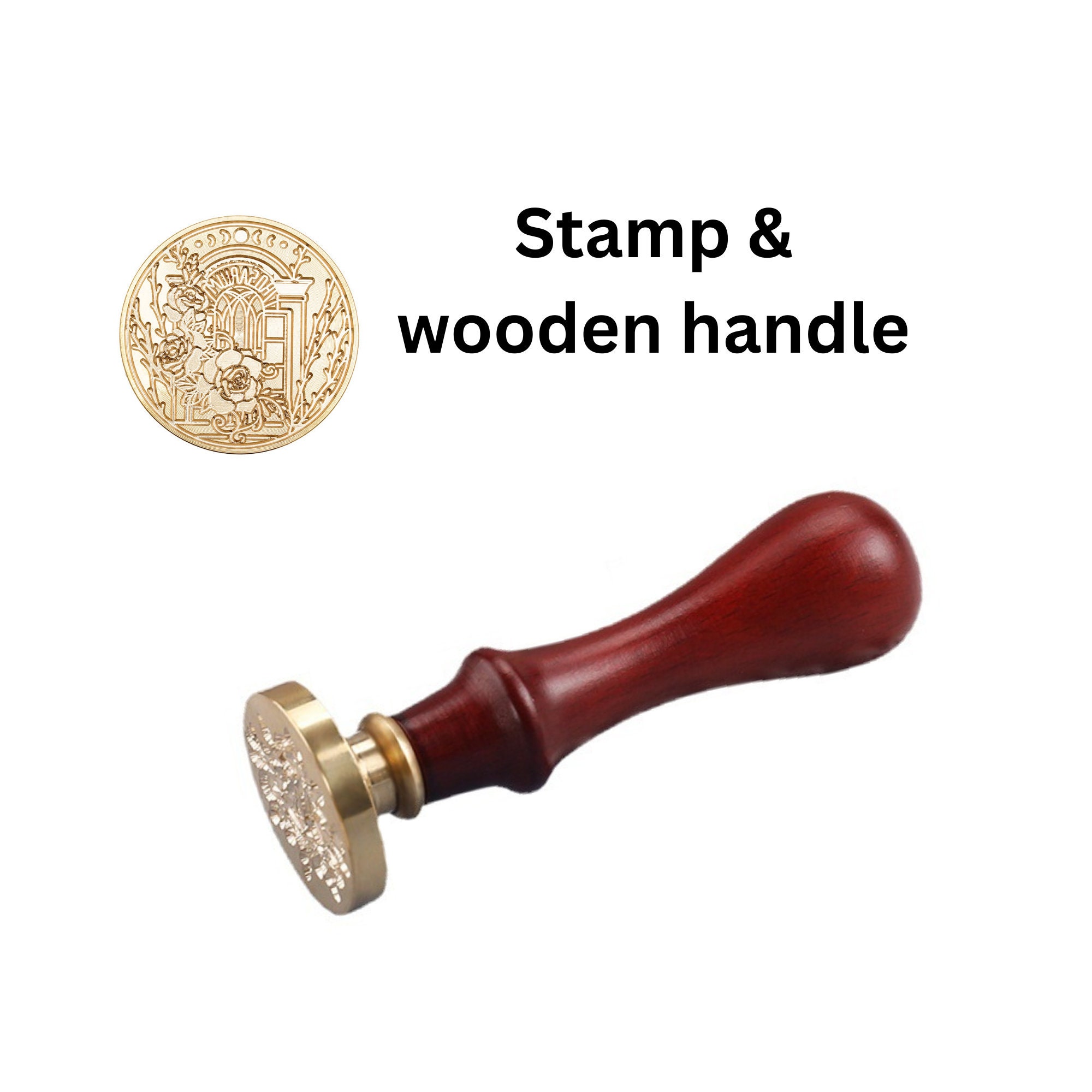 8 Designs of Post Stamp Seal Wax Seal Stamp, Personalised Stamp, Metal Samp Head Wax Seal, Melt ...