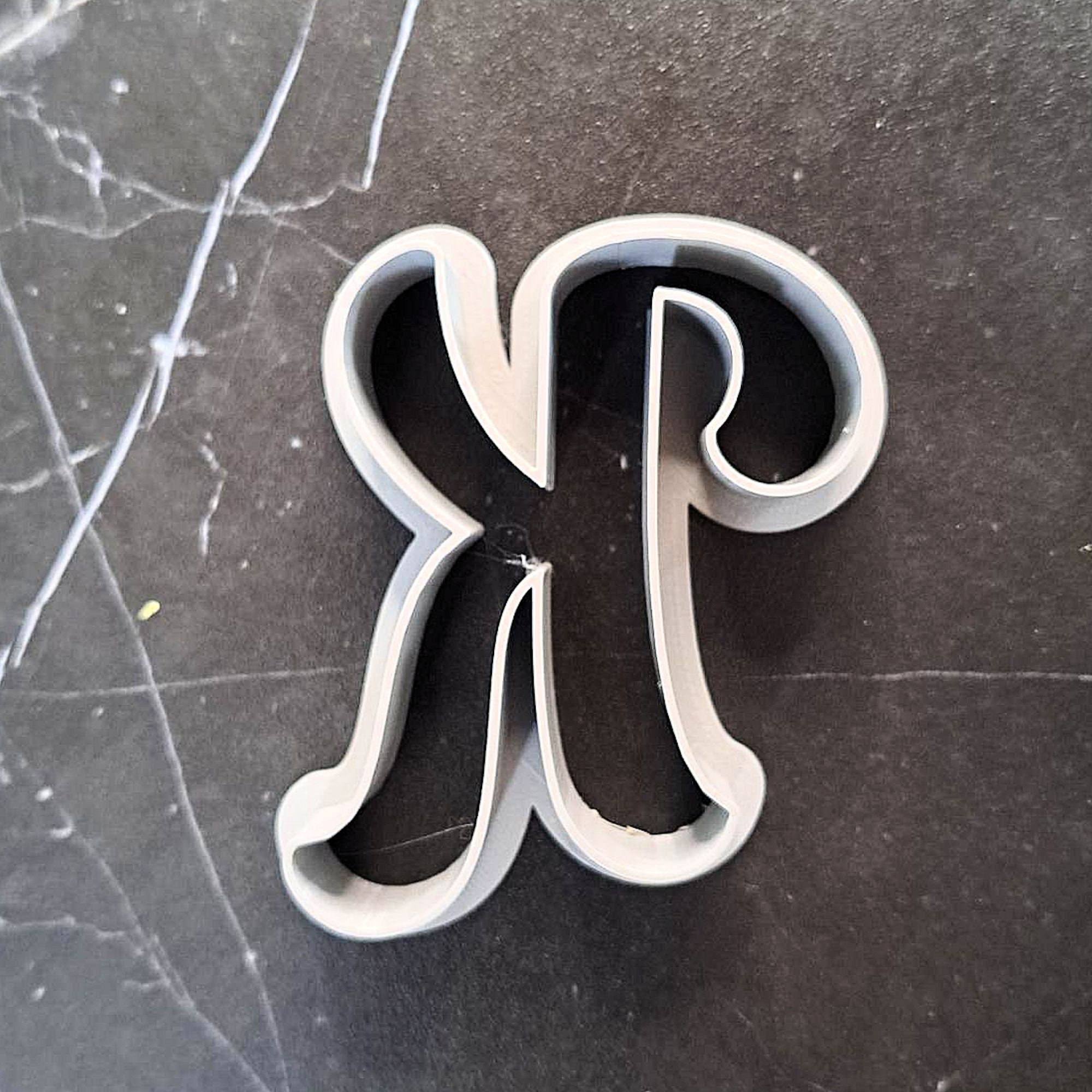 Uniquely Shaped Letter K Cookie Cutter. Initials Plaque - Etsy