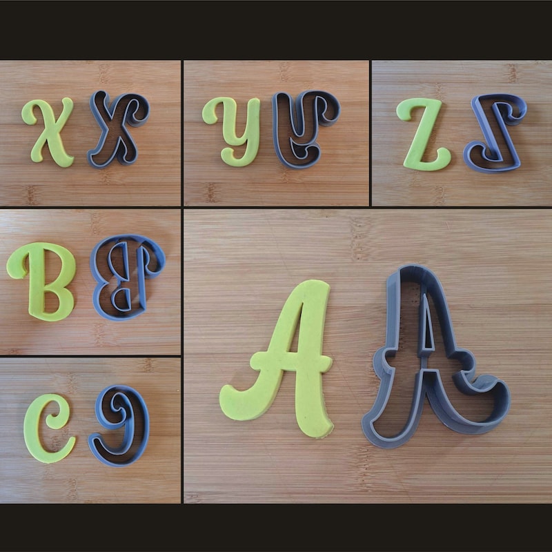 Fondant Letters Cutters - Etsy
