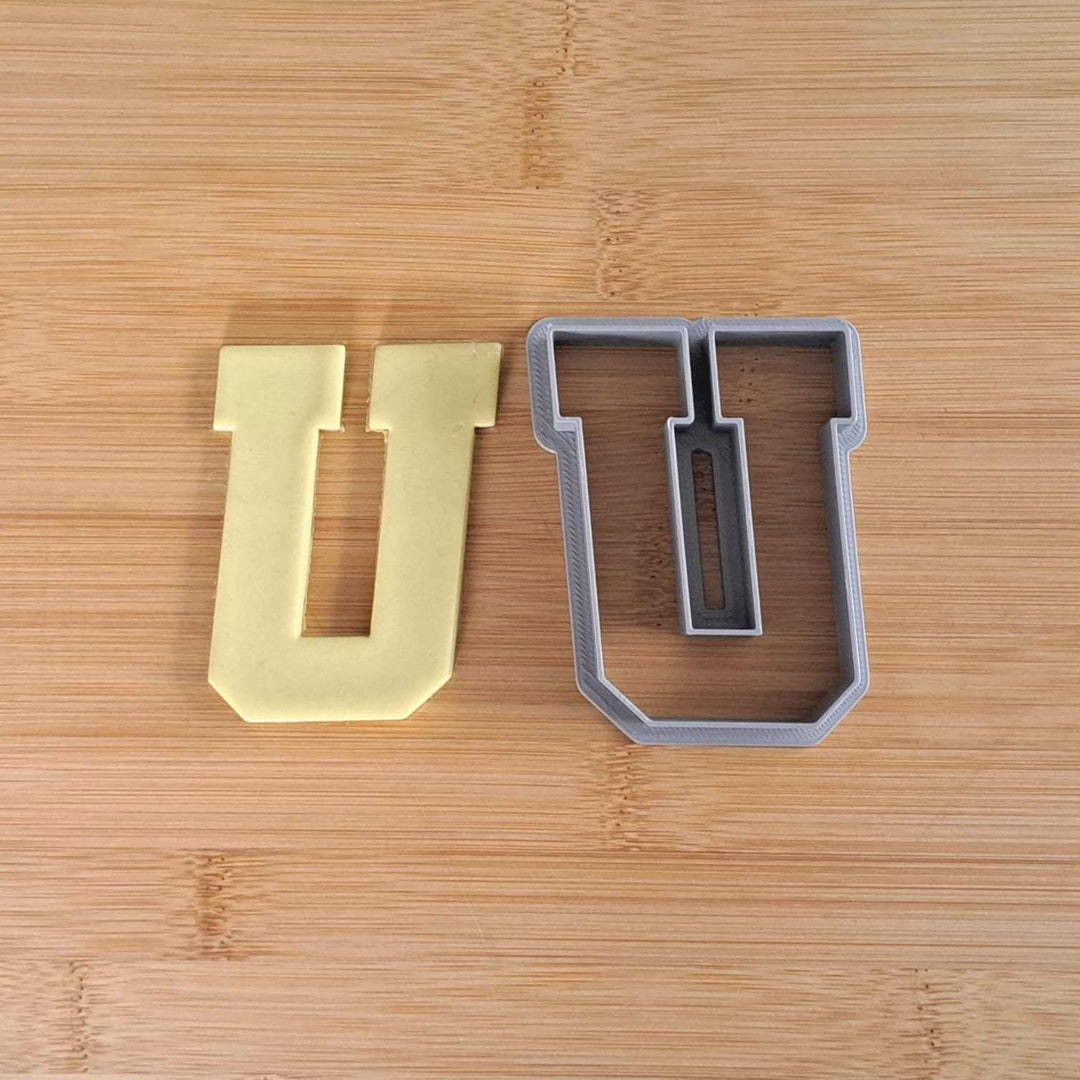 Unique Varsity Sports Letter U Cookie Cutter. Letterman's Jacket ...