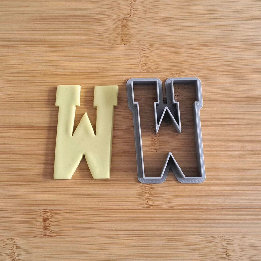 Unique Varsity Sports Letter W Cookie Cutter. Letterman's Jacket ...