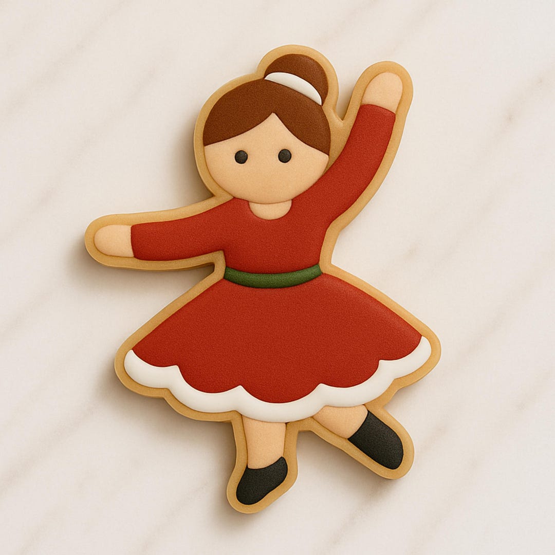 Nine Ladies Dancing Cookie Cutter, Holiday Dancer Silhouette, Ninth Day ...