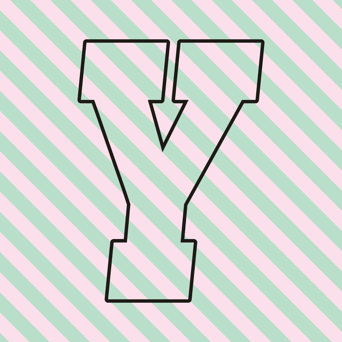 Unique Varsity Sports Letter Y Cookie Cutter. Letterman's Jacket ...